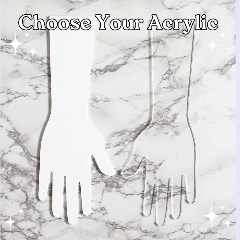 Acrylic Practice Hand | White or Clear – Gopi Henna