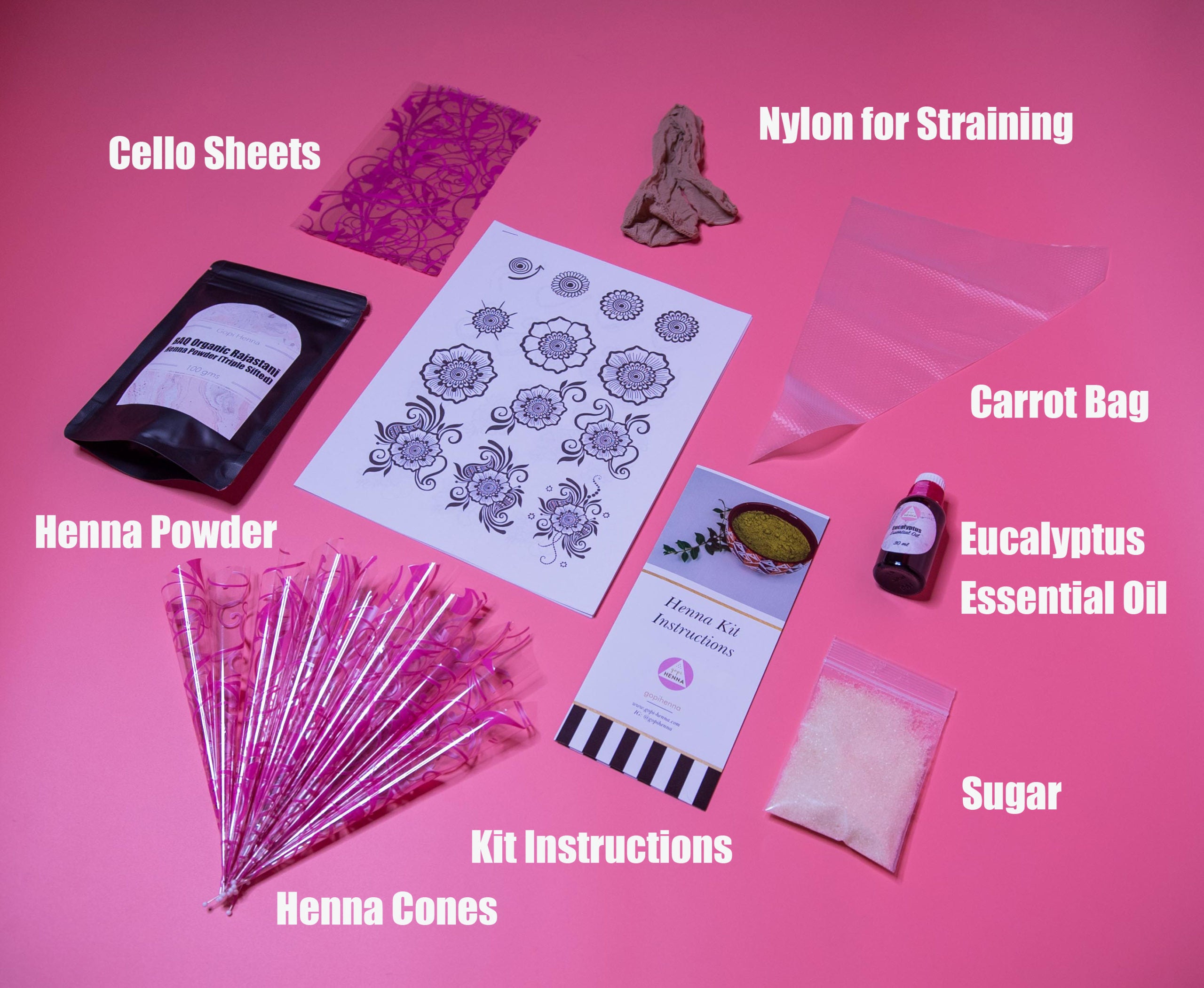 Henna Kit DIY Deluxe MINI | Everything you need to go Pro – Gopi Henna